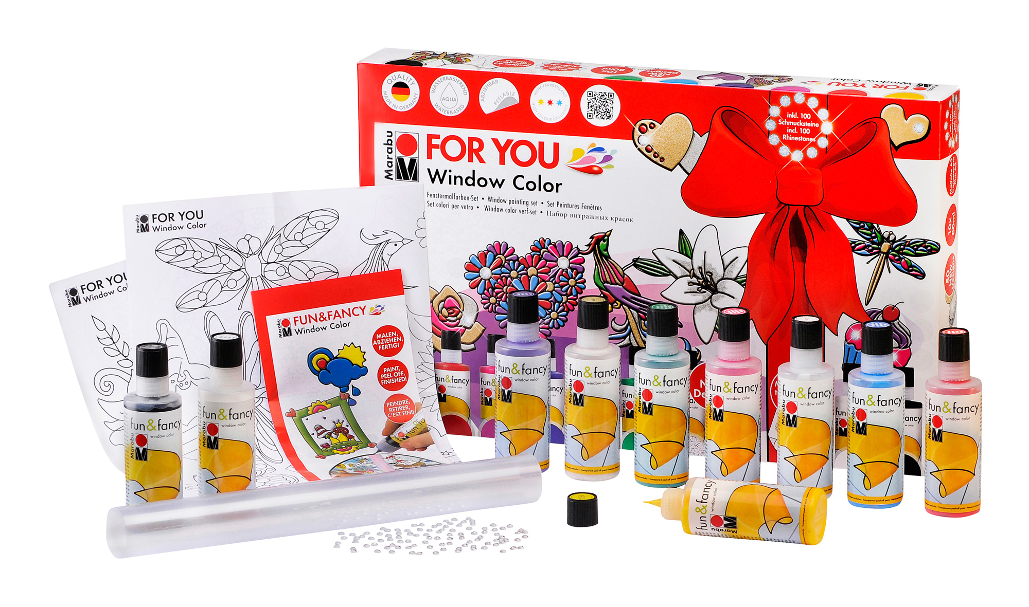 Marabu fun & fancy Window Color Set 10 x 80 ml ”For You” | LMS ...