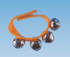 Schlittenglocken, 4 St. am Nylonklettband (Farbe variiert) | LMS ...