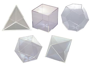 5-teiliger Satz Platonische Körper und Polyeder | LMS Lehrmittel ...