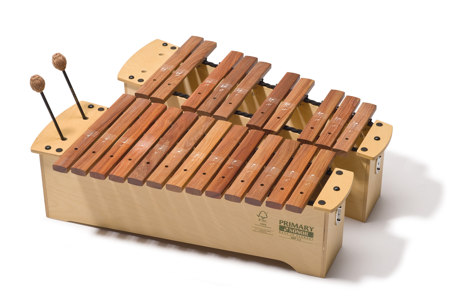 Alt-Xylophon C'-A'', AXP 1.1DE 16 Töne und 1 Paar Schlägel Sch 50 | LMS ...