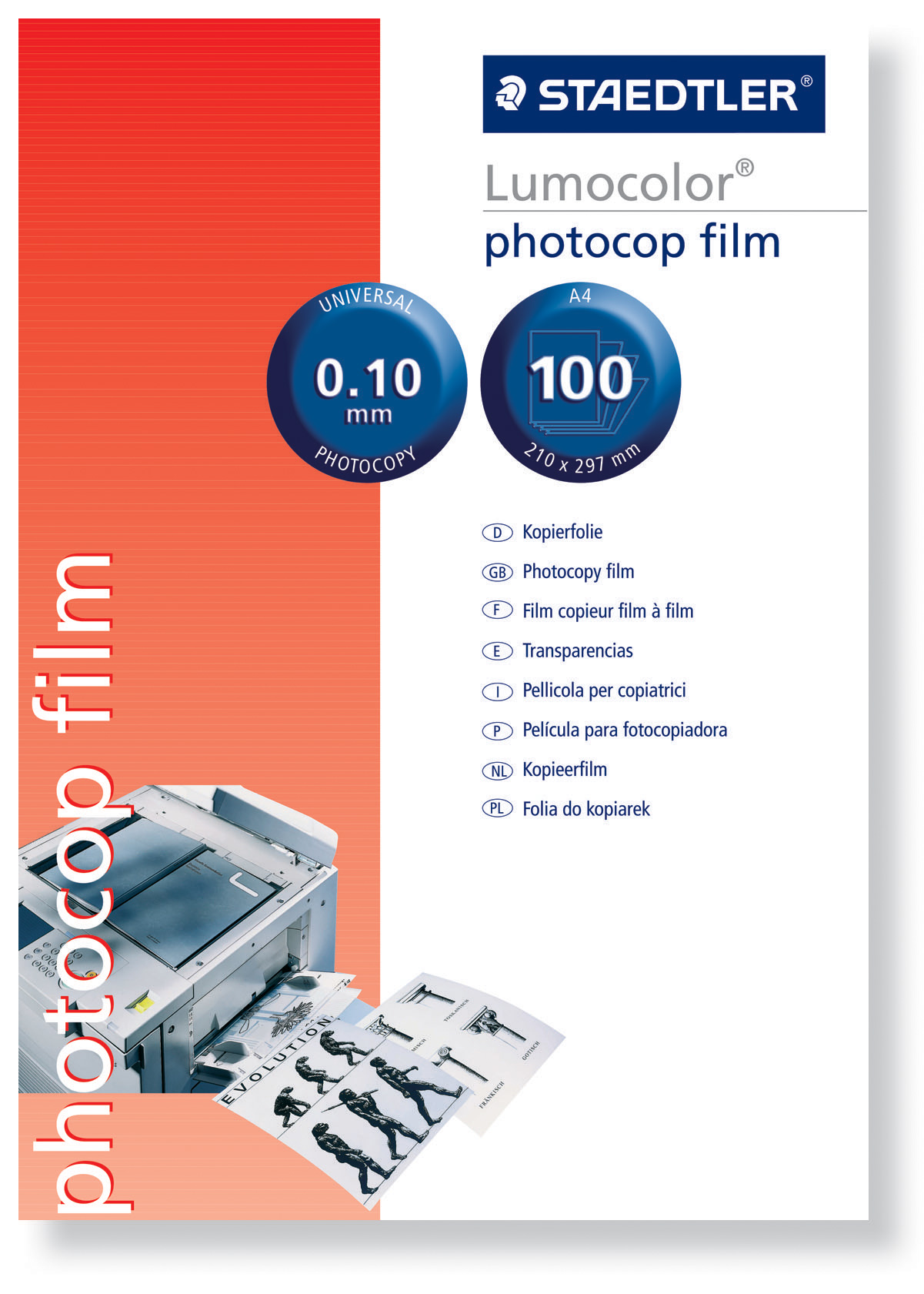 Kopierfolien Einzeleinzug, 100 Stück | LMS Lehrmittel-Service H.Späth GmbH